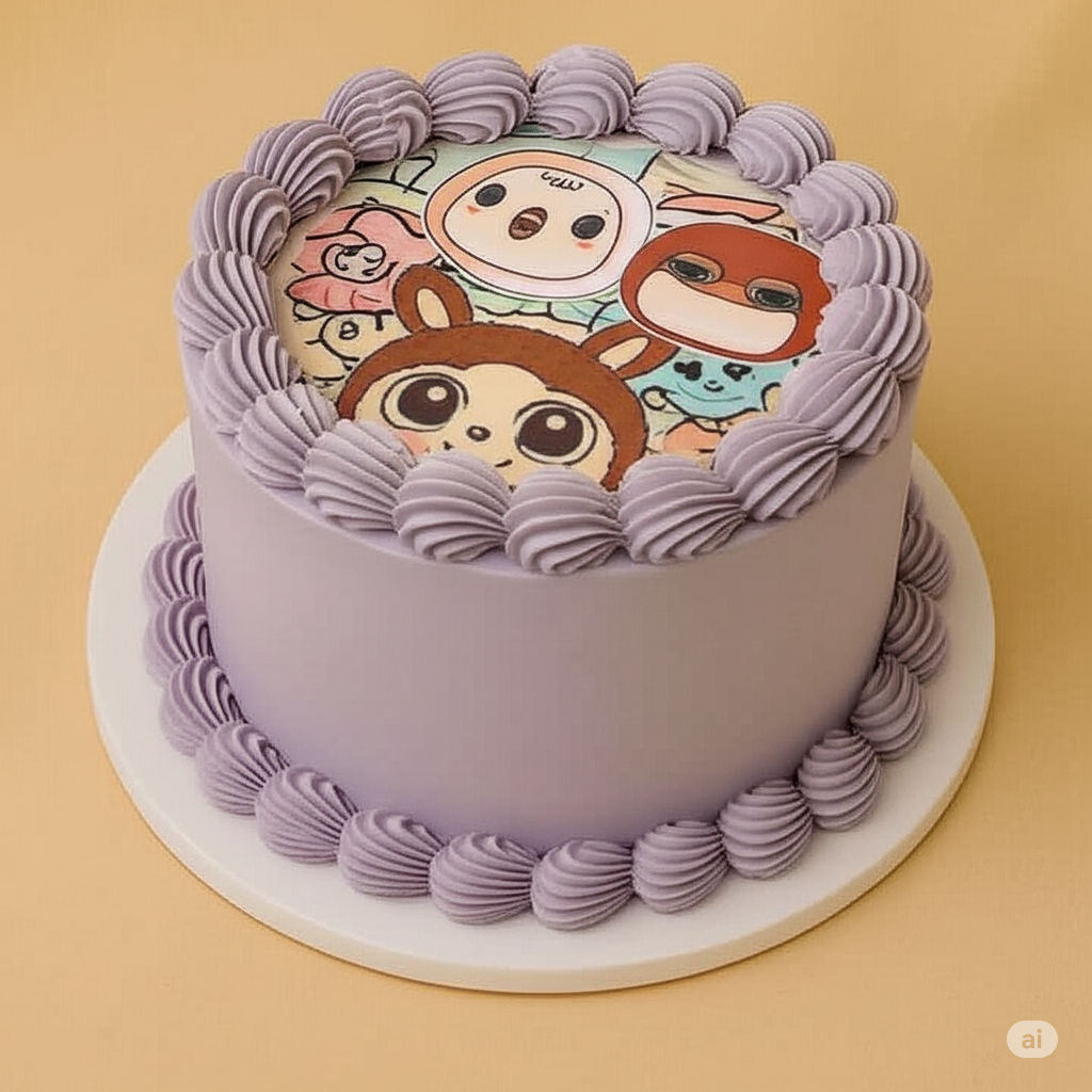 Multicolored Labubu Birthday Cake – Arabian Florist