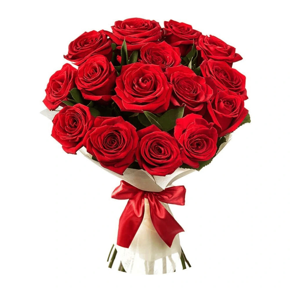 Long Stem Red Roses Bouquet – Arabian Florist